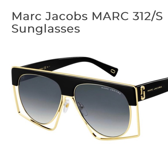 Accessories | Black Gold Marc Jacob Authentic Sunglasses | Poshmark